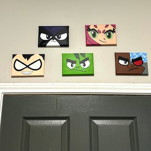 Teen Titans Go Canvas Paintings, Set of 5 - Etsy