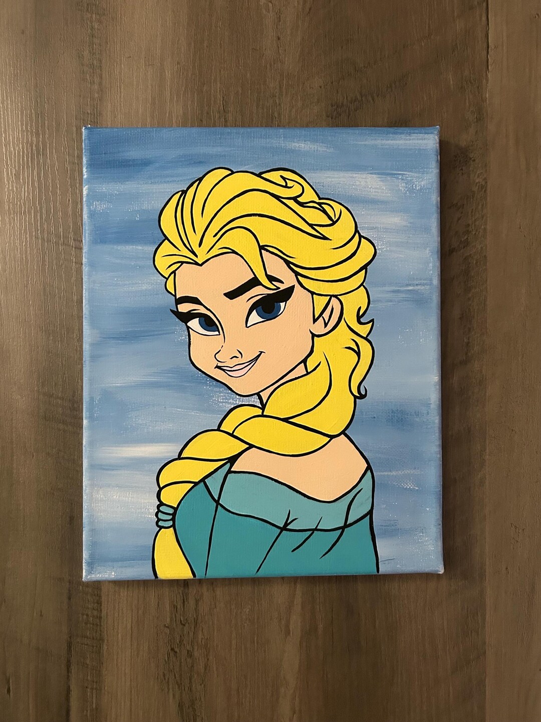 Elsa Canvas Art, 8x10” Hand Painted Frozen Canvas Art - Etsy