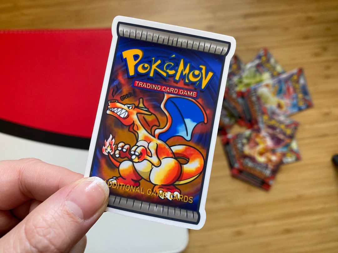 TCG Booster Pack Sticker | Base Set Cards | Gen 1 Starters | 90's First ...