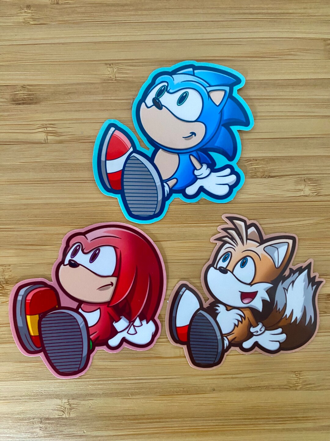 Sonic the Hedgehog Tails Knuckles Stickers Gaming Characters Sega ...