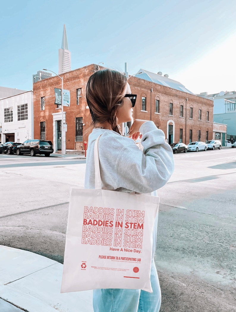 Baddies in STEM Tote Bag, Steminist Accessories, Women in STEM Gift ...