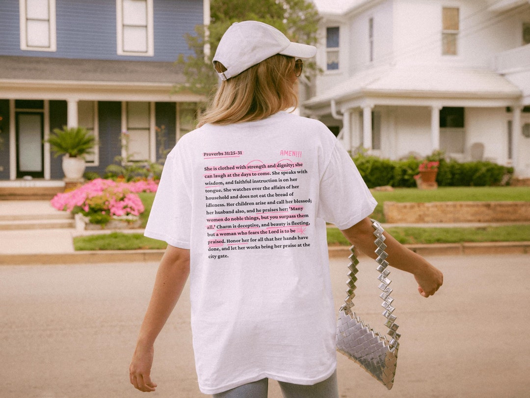 Trendy Christian T-shirt, Proverbs 31 Shirt, Christian Comfort Colors Shirt, Christian Teen Gift ...