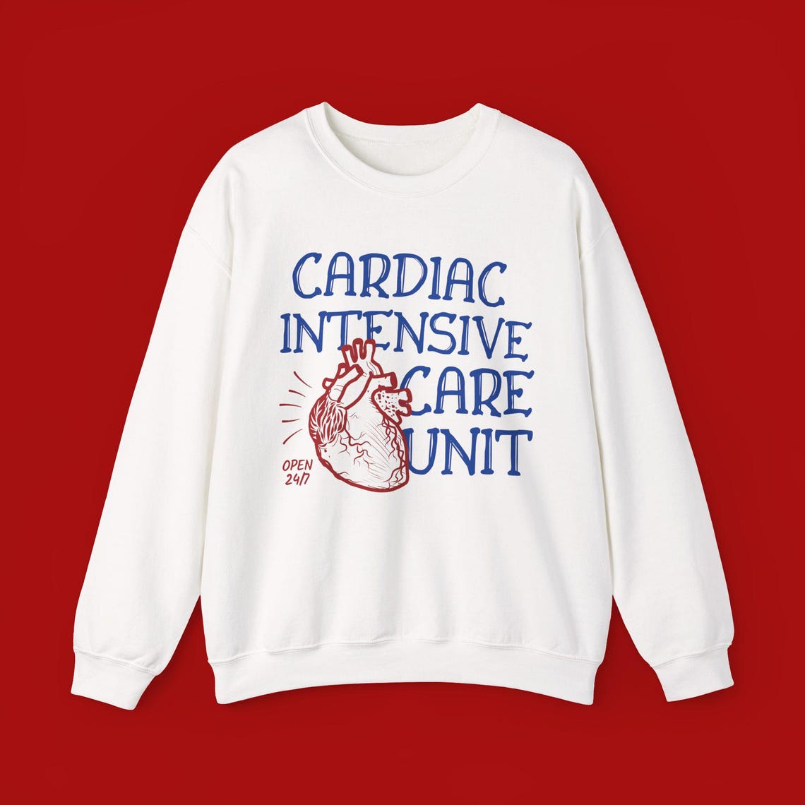 Cardiac Intensive Care Unit Crewneck, CVICU Sweatshirt, Cardiac ICU ...