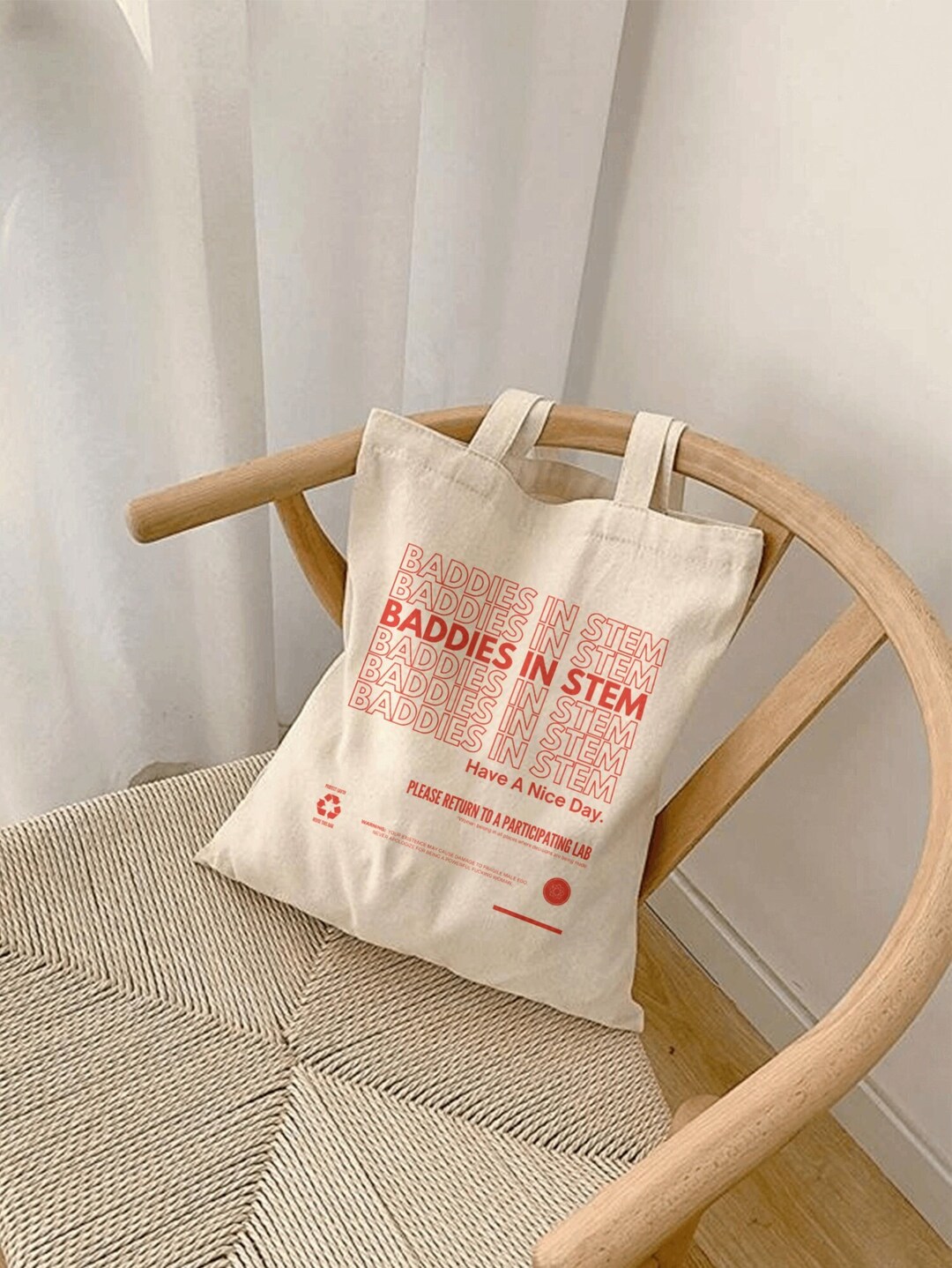 Baddies in STEM Tote Bag, Steminist Accessories, Women in STEM Gift ...