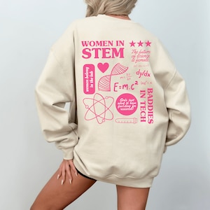 Women in STEM Shirt, STEM Major Gift, Female Engineer Sweatshirt, Girls ...