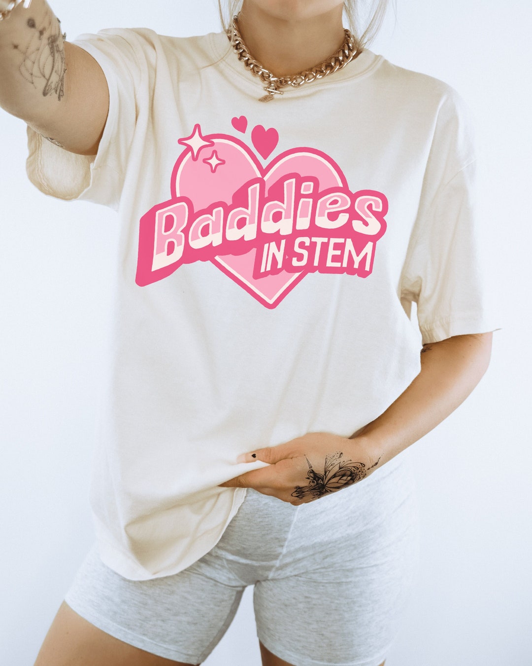 Baddies in STEM T-shirt, Women in STEM Comfort Colors Graphic Tee ...
