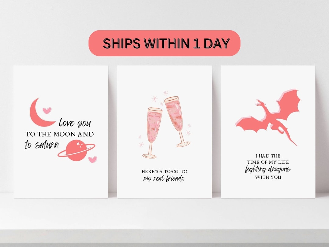 Taylor Swift Greeting Cards set of 3 Taylor Swift Cards Taylor Swift ...