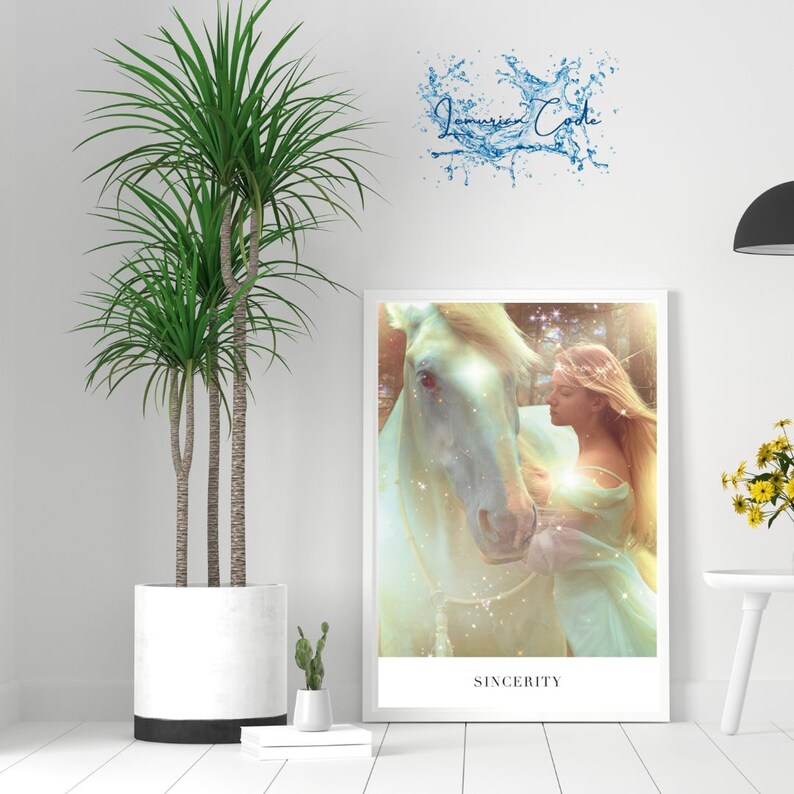 Sincerity, Spiritual Wall Art, Manifestation, Printful Art, Law of ...