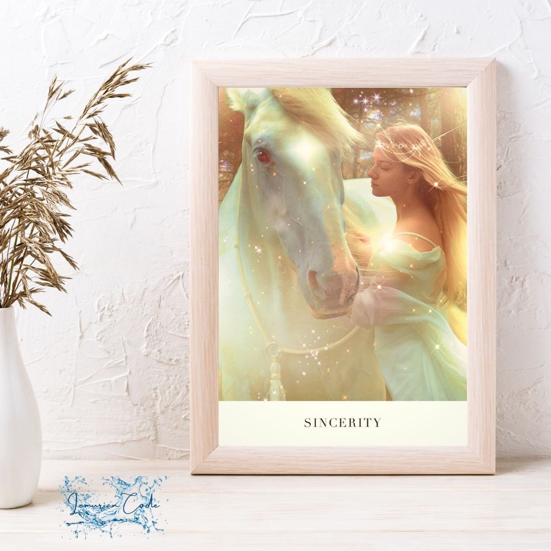 Sincerity, Spiritual Wall Art, Manifestation, Printful Art, Law of ...