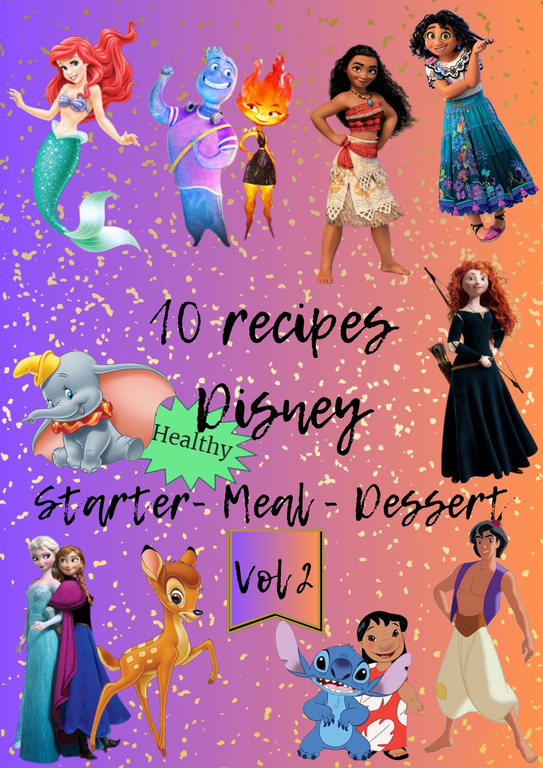 10 Recipes Animation Movies Vol 2 English Healthy Version - Etsy