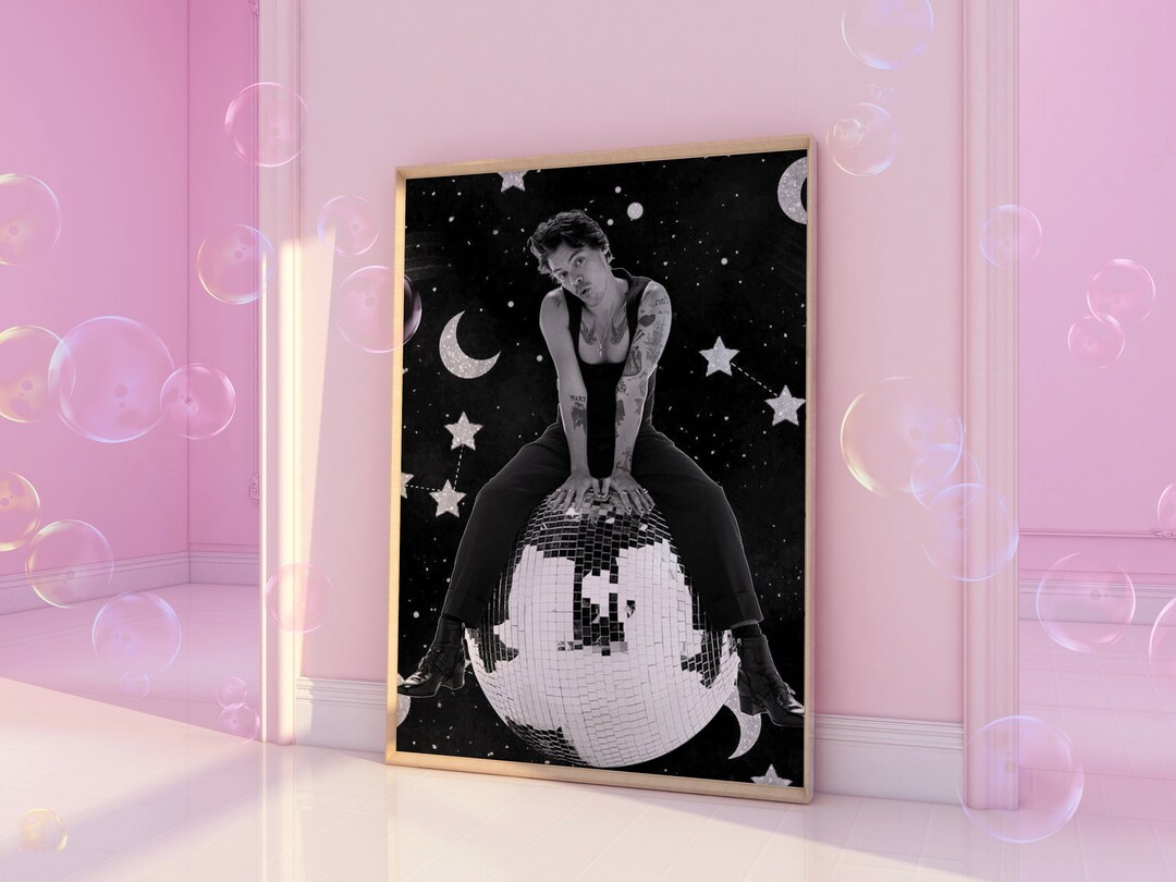 HARRY STYLES Poster Harrys House Poster Pink Music Fan Gift - Etsy