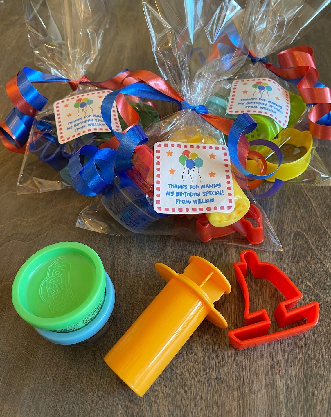 Birthday Party Favors, Play Dough Party Favors, Preschool Party Favors ...