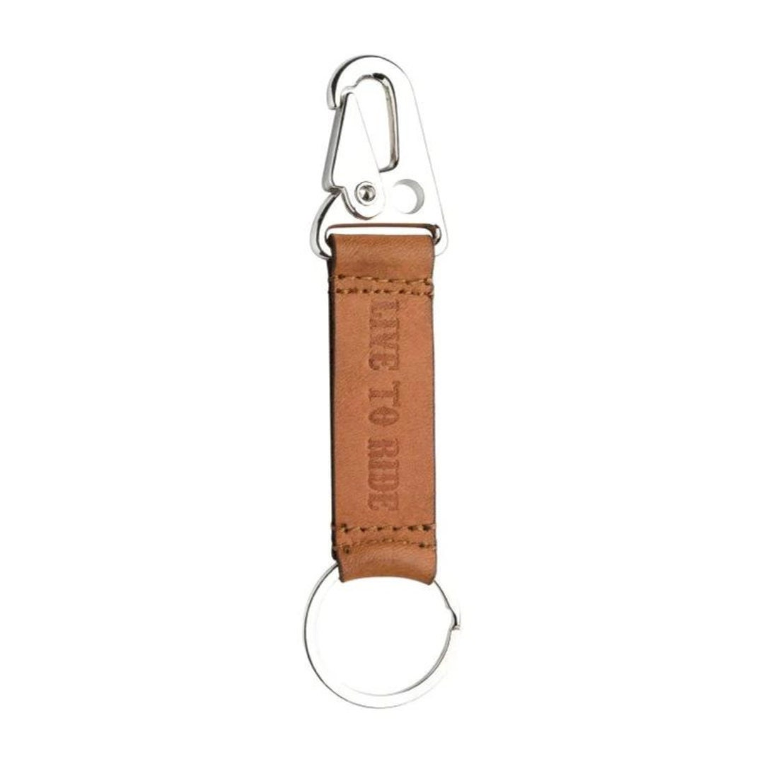 Live to Ride Brown Leather Key Chain With Gift Box : Vibrant & Bold ...