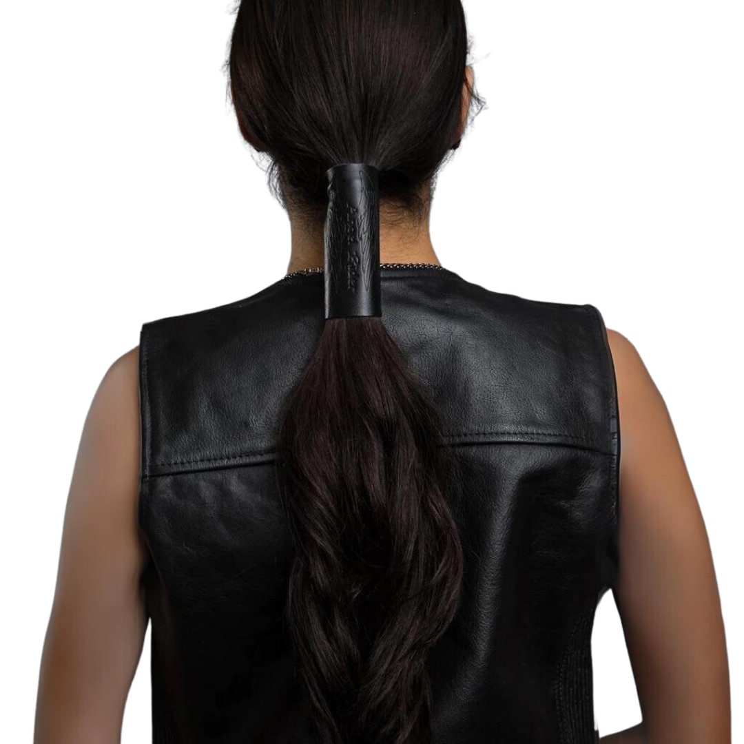 Angel Rider Debossed 8” Hair Glove® | Biker Ponytail Hair Glove| No ...