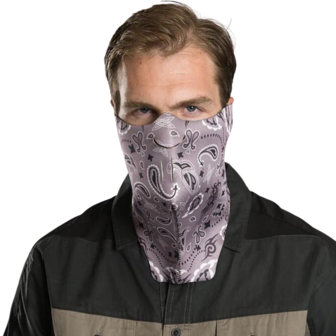 Face Mask Bandana | Paisley Bandana Half Mask |soft Microfiber Inner ...