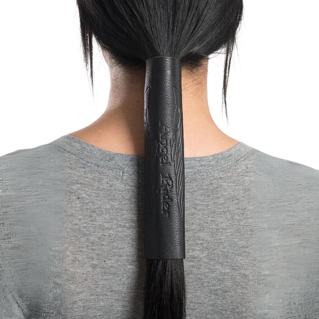 Angel Rider Debossed 8” Hair Glove® | Biker Ponytail Hair Glove| No ...