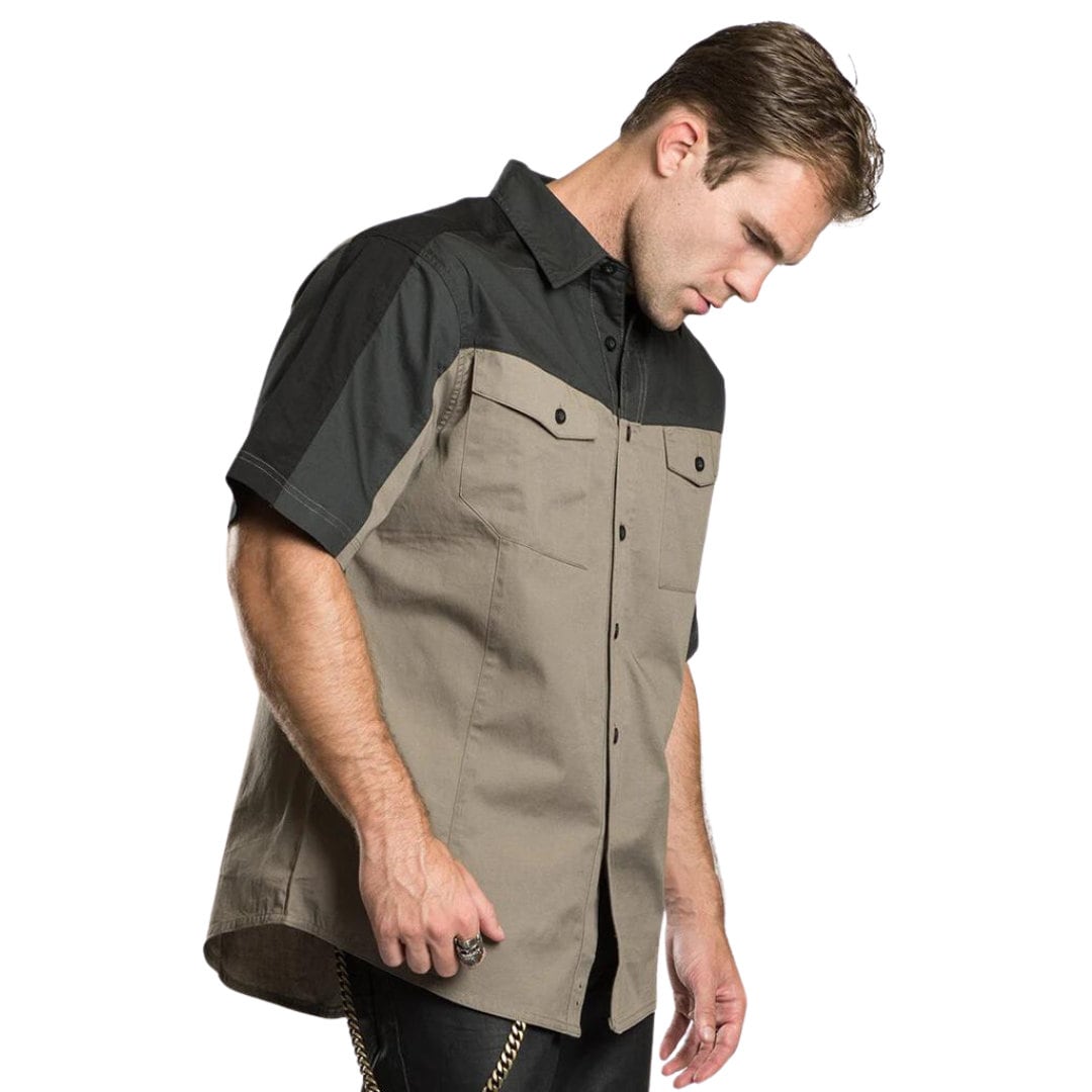 Plain Back Mechanics Shirt | No Graphic | Ventilation Mesh | Industrial ...