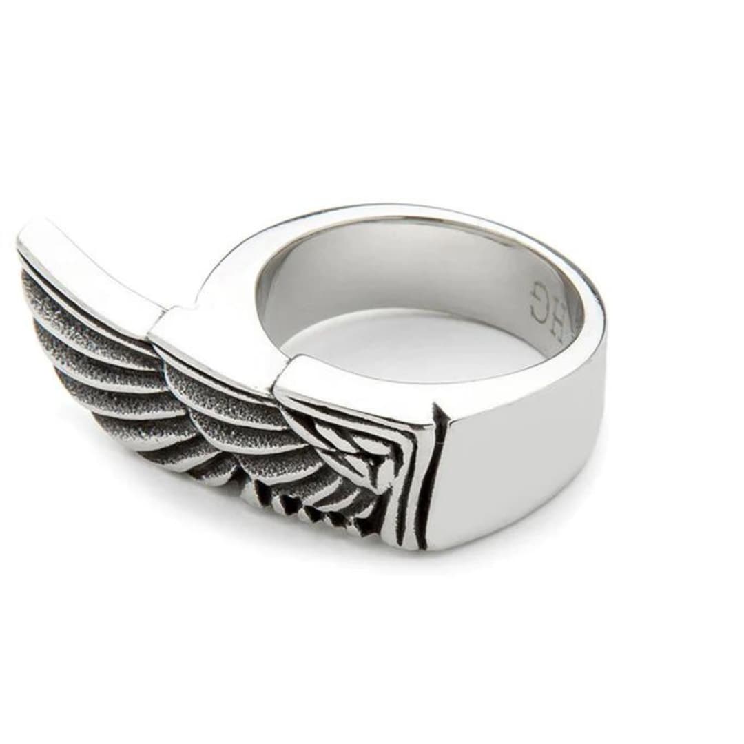 Angel Wing Ring Stainless Steel Angel Wing Design 316L - Etsy