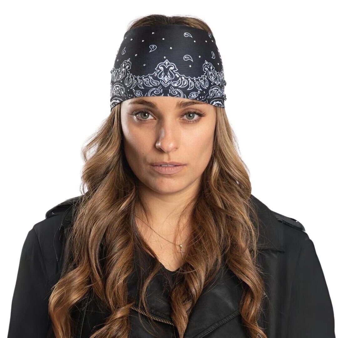 Biker Bandana With Gems Soaker Series EZ Bandz | Biker Headband ...