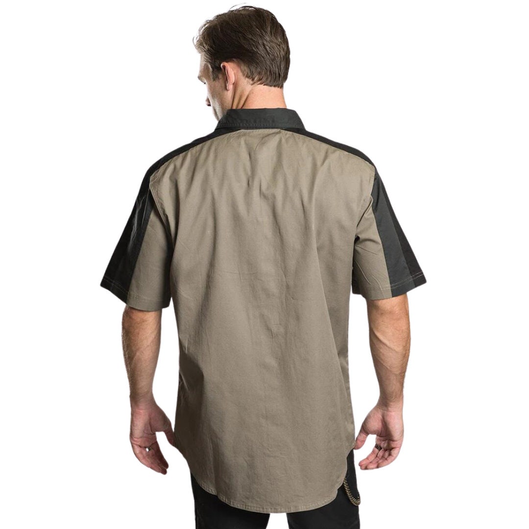 Plain Back Mechanics Shirt | No Graphic | Ventilation Mesh | Industrial ...