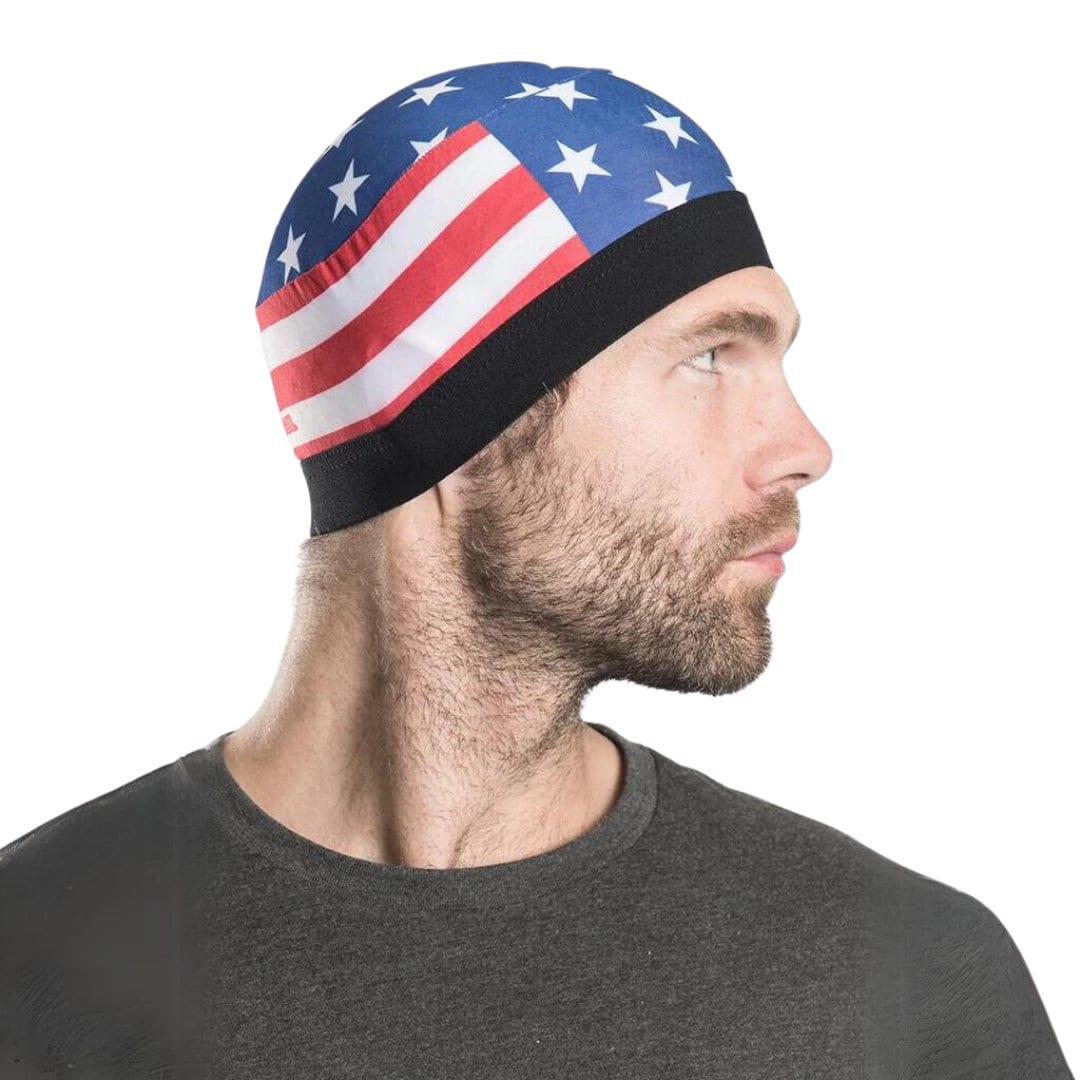 American Flag Skull Cap Full Head Wrap | Hi-tech Soaker Fabric ...
