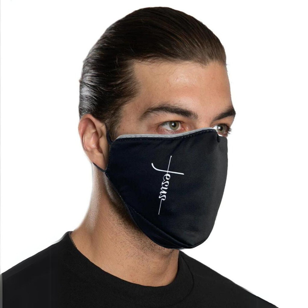 Divine Jesus Cross Face Mask Set With Replaceable 5-layer Filter for ...