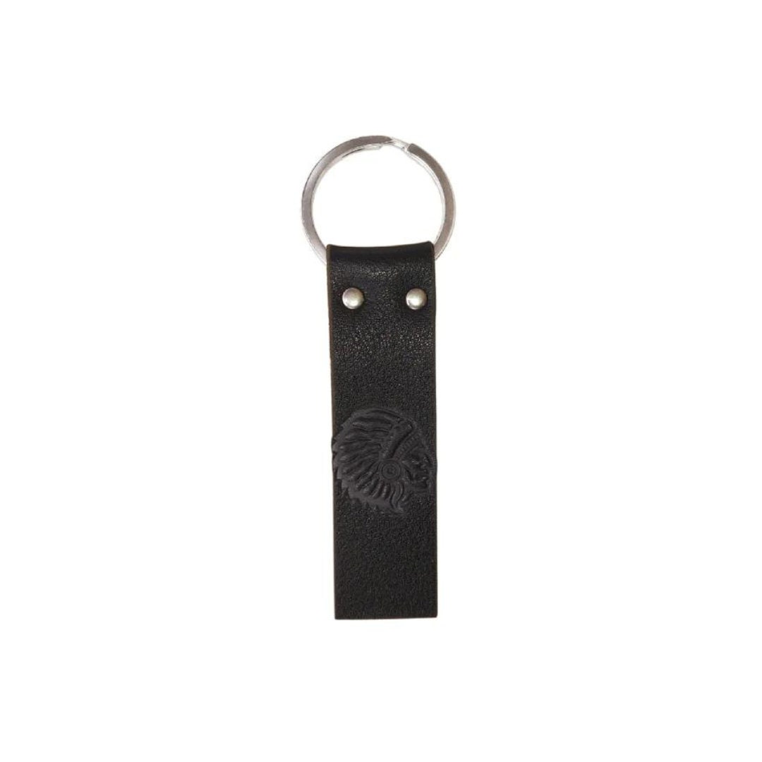 Indian Chief Black Leather Key Chain With Gift Box: Vibrant & Bold ...
