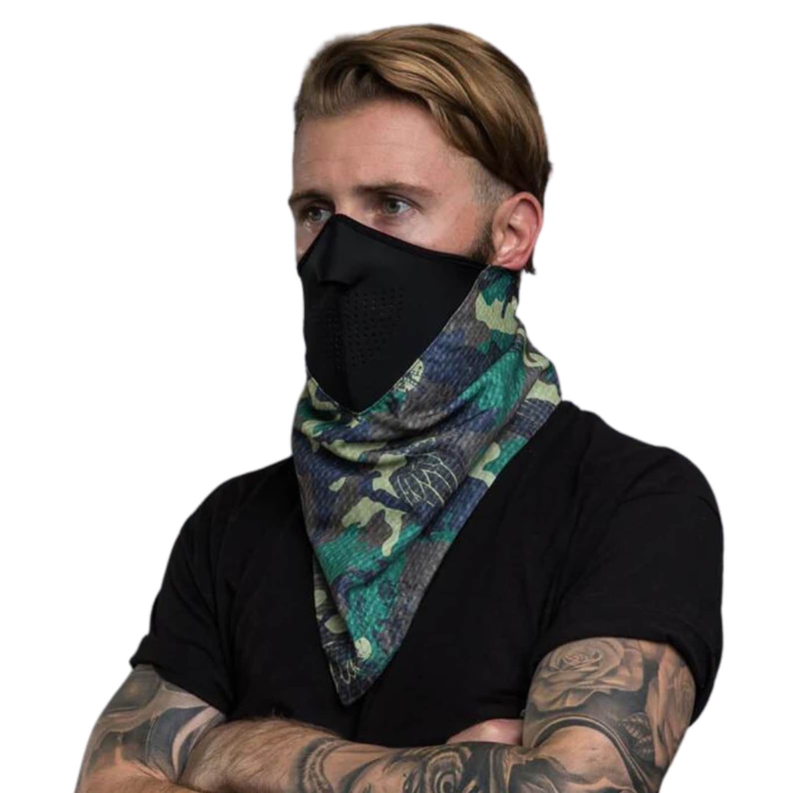 Face Mask Bandana | Vintage Camouflage Bandana Mask | Neoprene Mouth ...