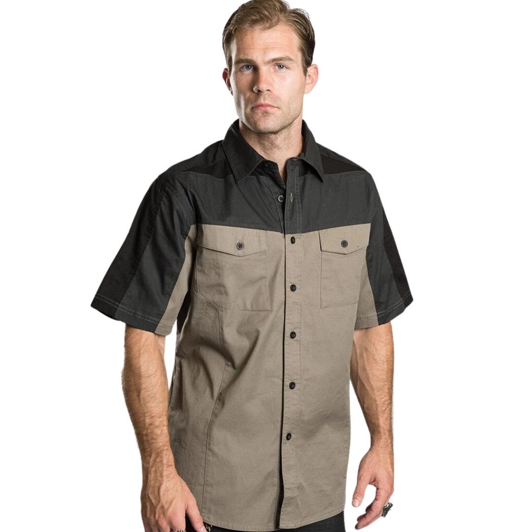 Plain Back Mechanics Shirt | No Graphic | Ventilation Mesh | Industrial ...