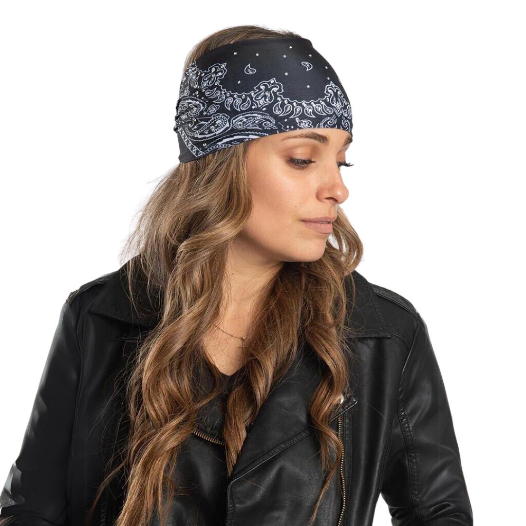 Biker Bandana With Gems Soaker Series EZ Bandz | Biker Headband ...