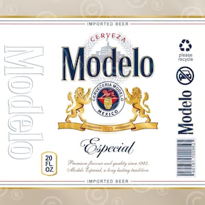 Modelo 20oz Skinny Tumbler Wrap | Sublimation Digital Download Beer ...