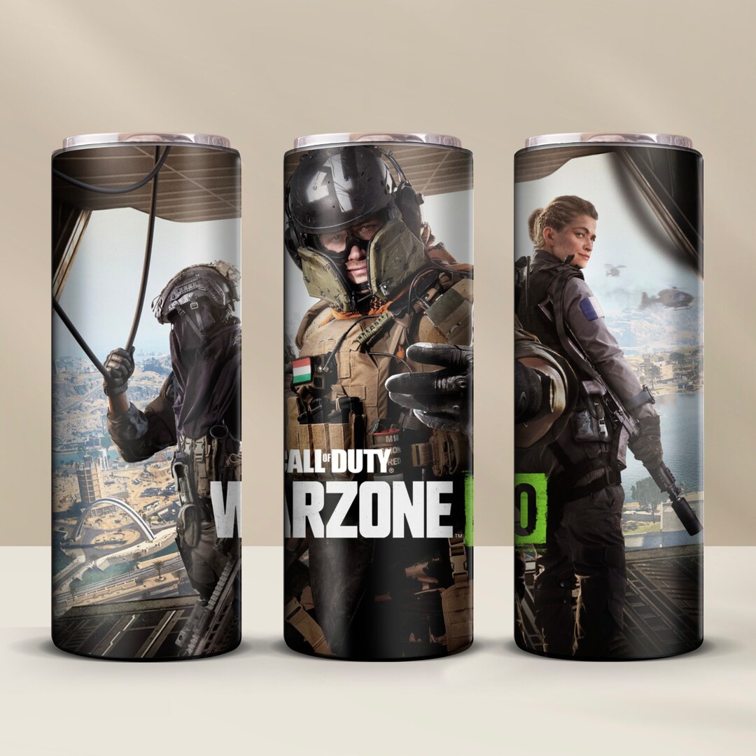Call of Duty Warzone 2.0 20oz Skinny Tumbler Wrap Sublimation PNG Image ...