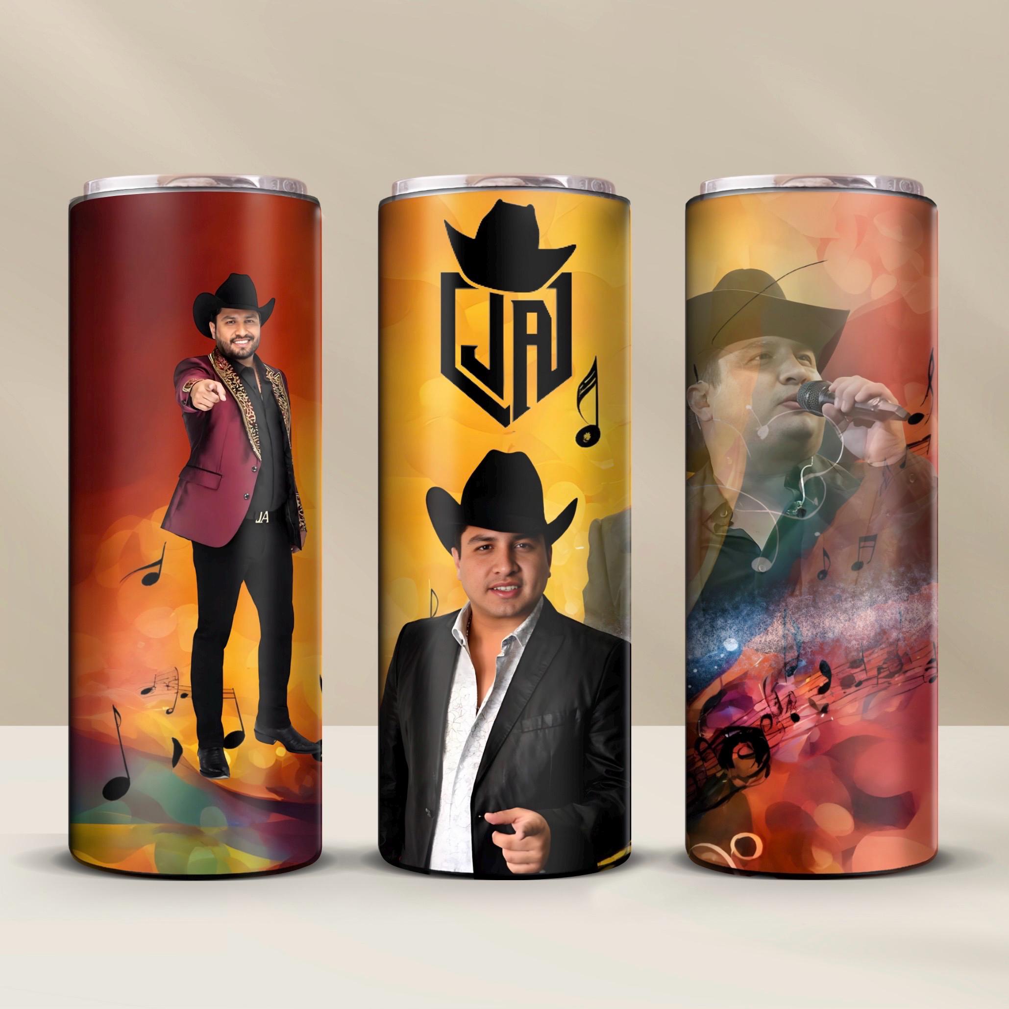 Julion Alvarez 20oz Skinny Tumbler Wrap | Norteño Banda PNG Instant ...