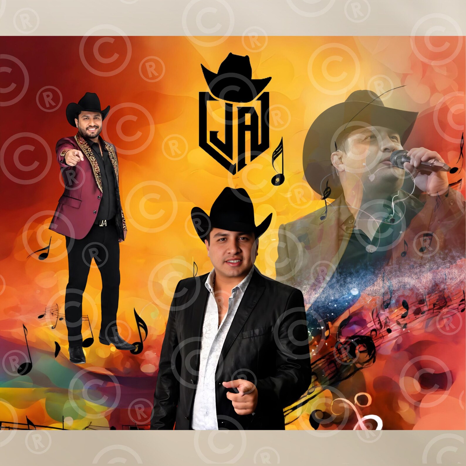 Julion Alvarez 20oz Skinny Tumbler Wrap | Norteño Banda PNG Instant ...