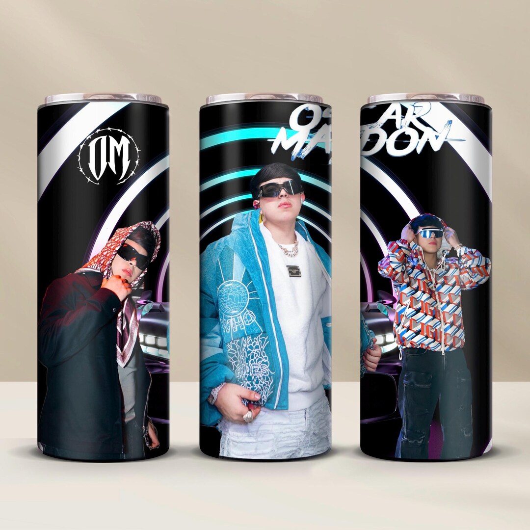 Oscar Maydon 20oz Skinny Tumbler Wrap | Corridos Tumbados PNG Instant ...