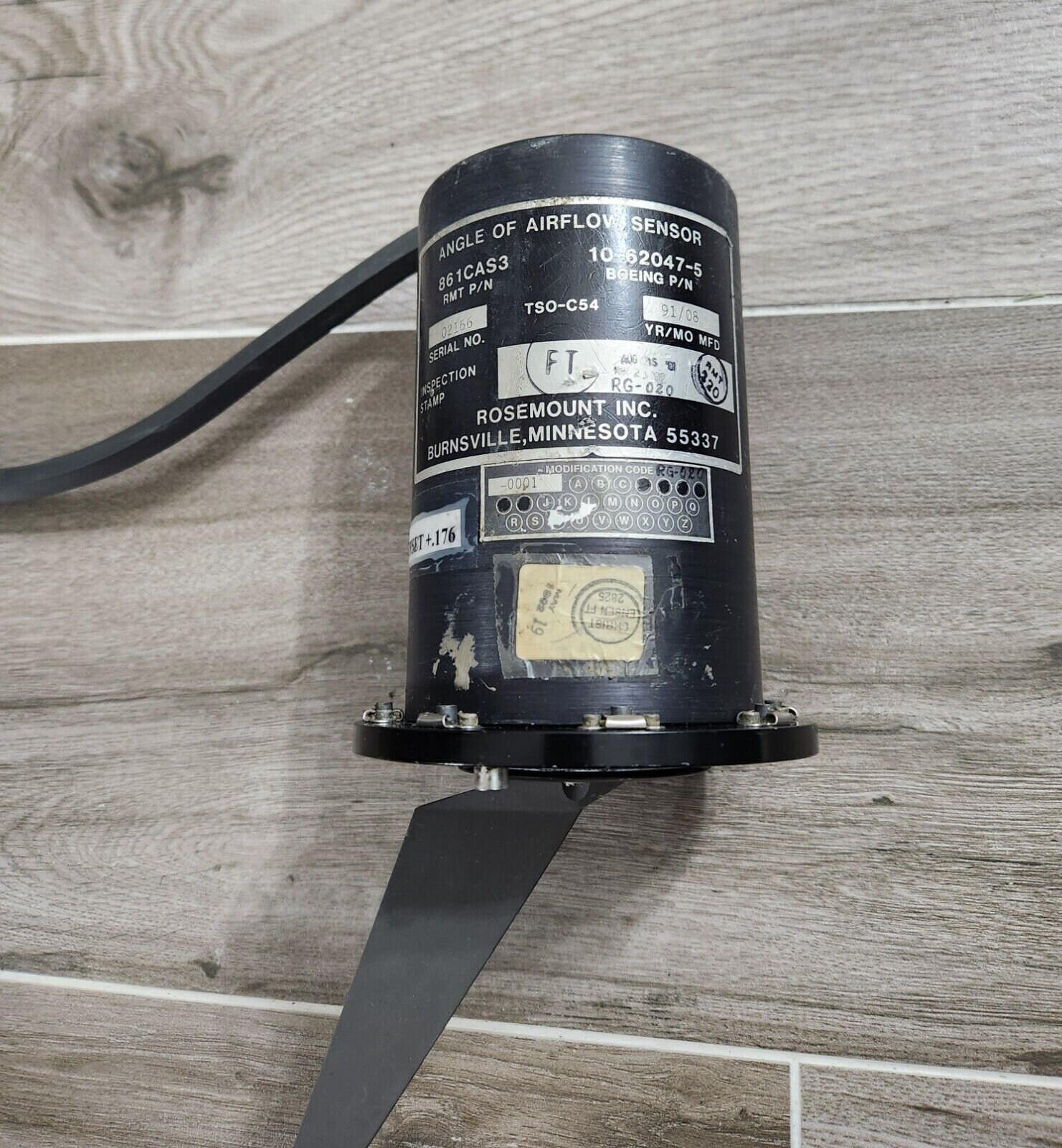 Angle of Airflow Sensor Boeing P/N: 10-62047-5 - Etsy
