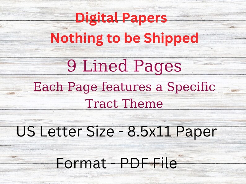 Lined Letter Writing Stationery, JW Ministry, 9 Tracts Released 2025 ...