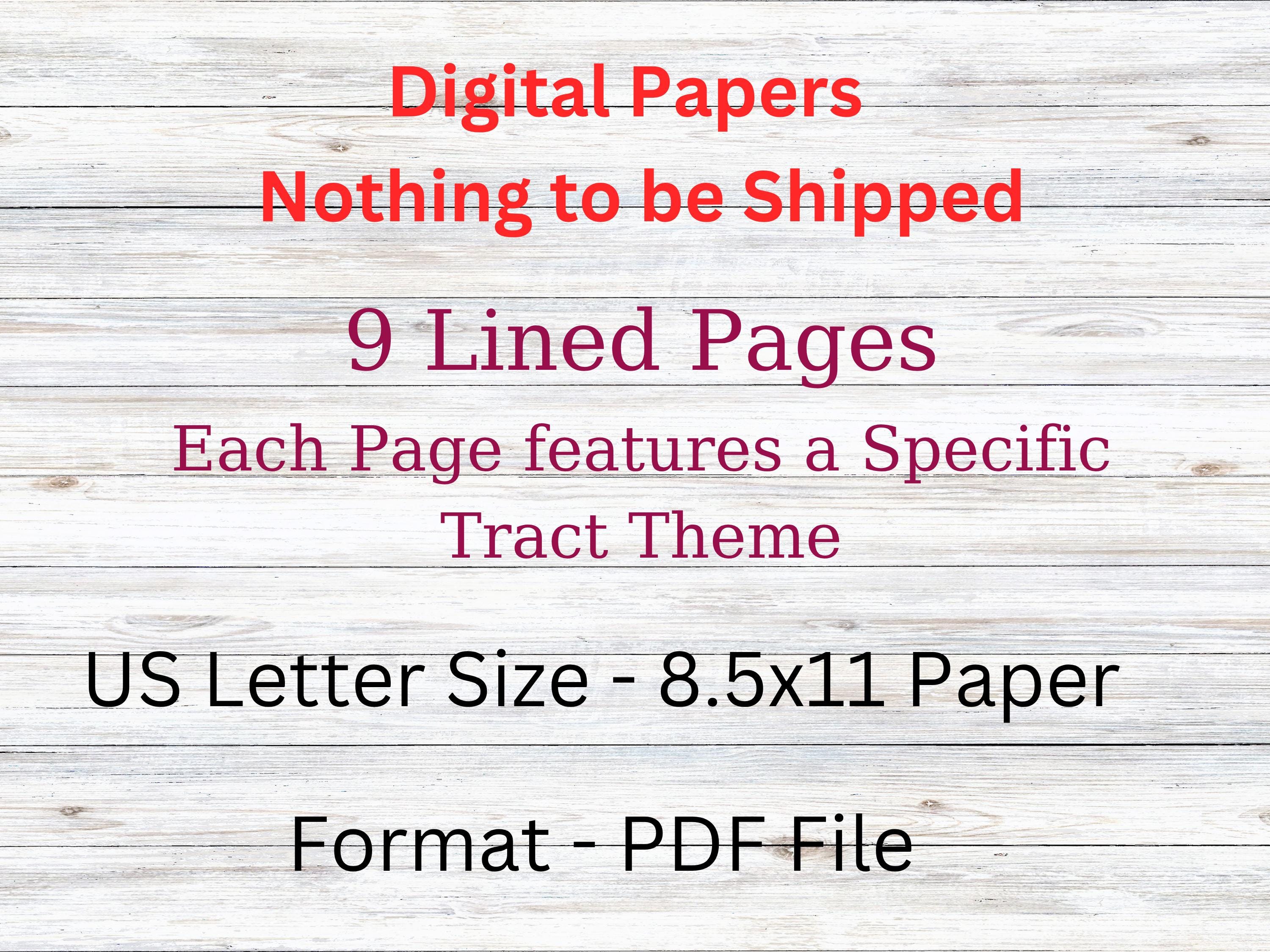 JW New Tracts, 9 Letter Writing Stationery, 3 Pdf Files, US Letter ...