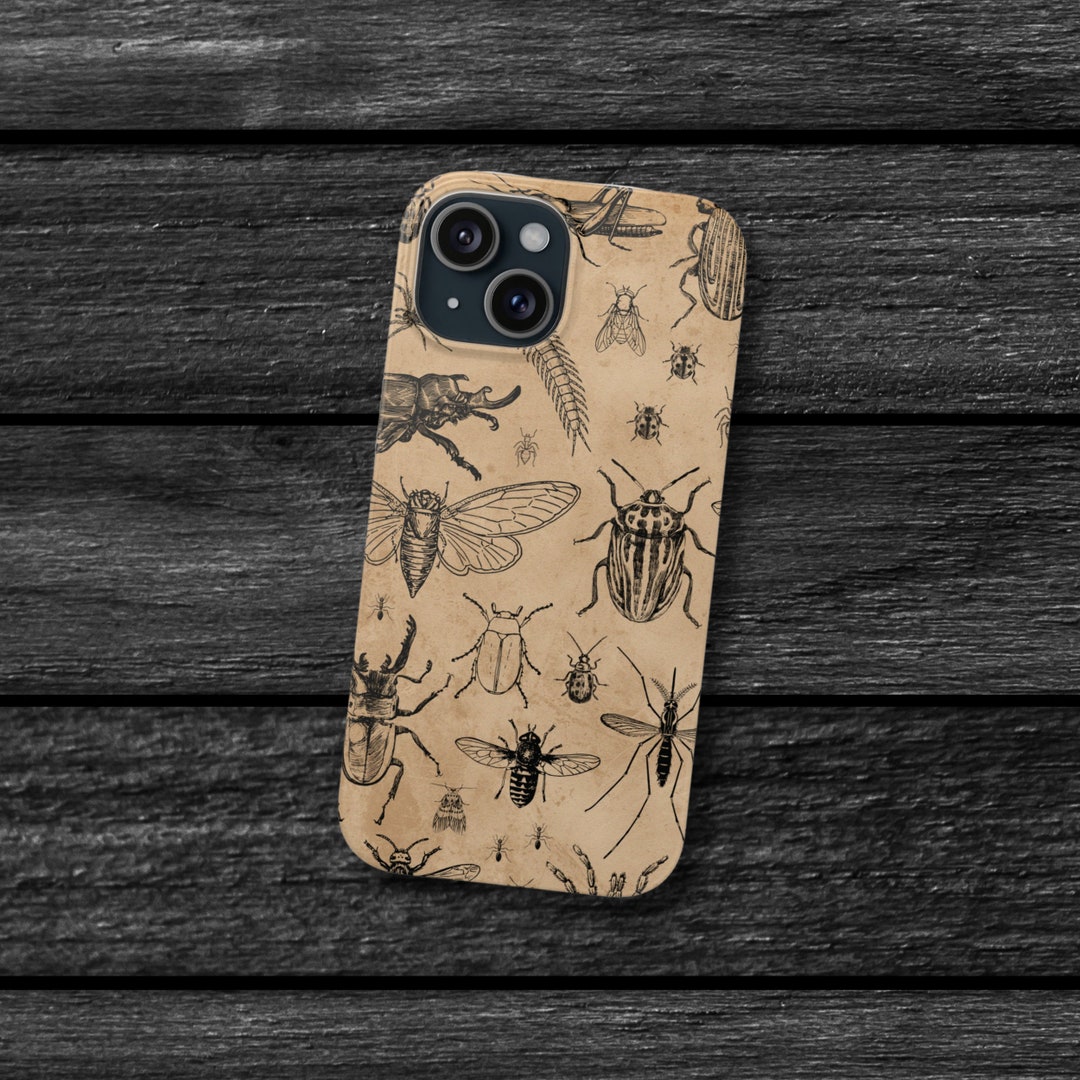 Vintage Entomology Insects Beetles iPhone 7 8 X 11 12 13 14 15 Case ...