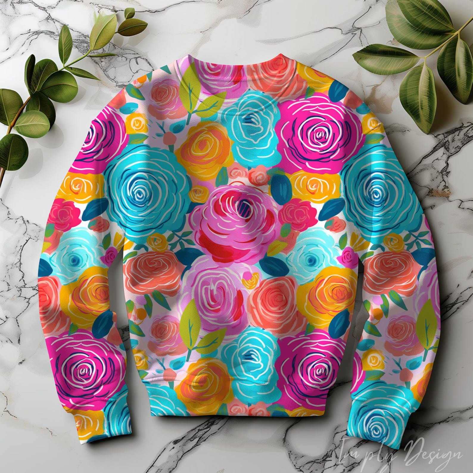 Preppy Rose Seamless Pattern-instant Download-preppy Digital Paper ...