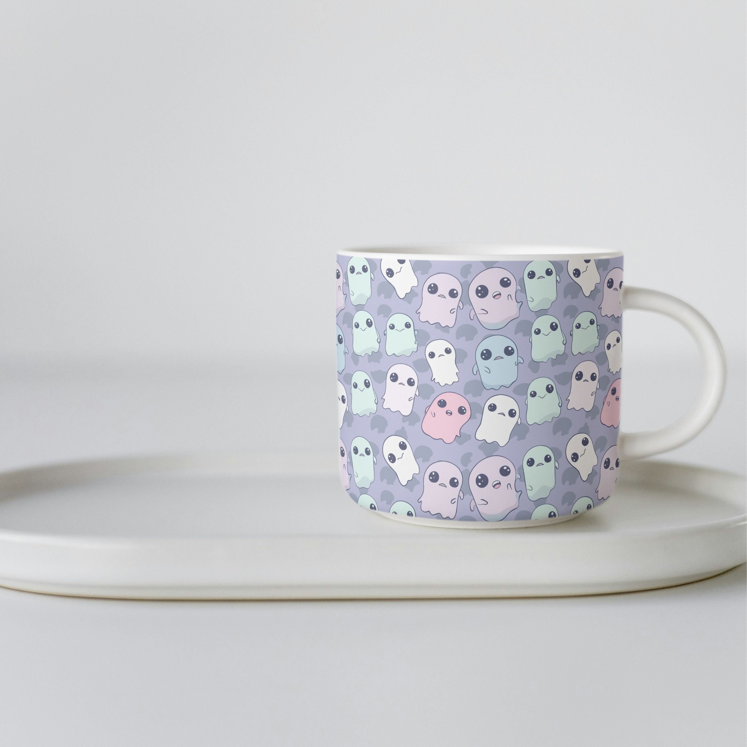 Pastel Halloween Ghost Patterns Digital Paper Pack - Cute and Spooky ...