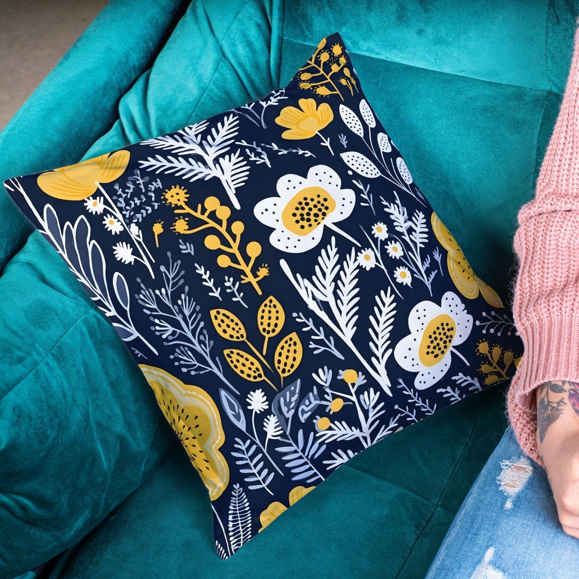 Block Print Garden Set 1 Seamless Pattern, Block Print Wallpaper, Block ...