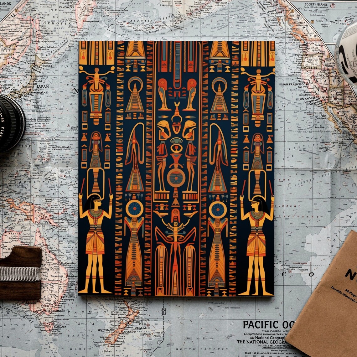 Golden Egypt Seamless Pattern | Digital Paper | Egyptian Style ...