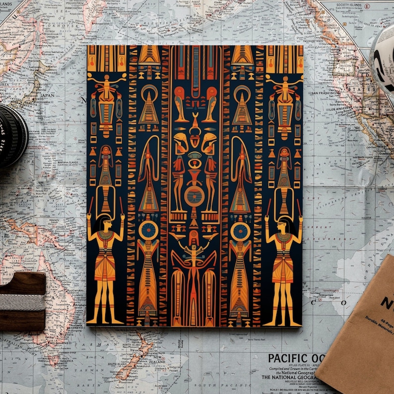 Golden Egypt Seamless Pattern | Digital Paper | Egyptian Style ...