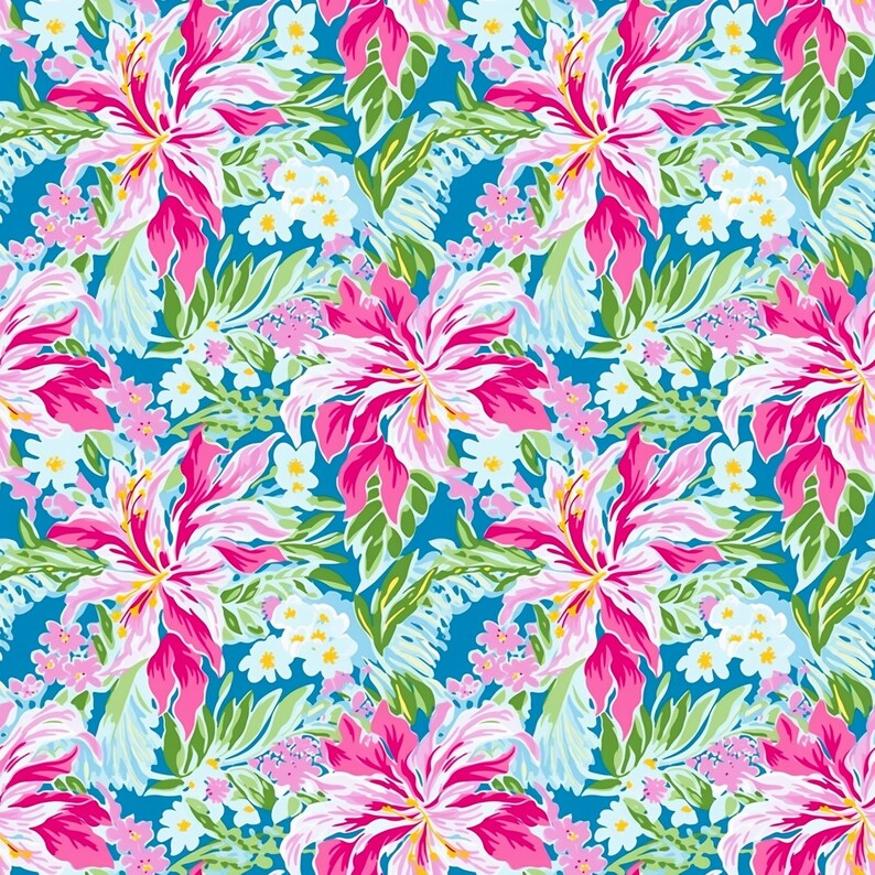 Preppy Lilly Seamless Pattern INSTANT Download-preppy Digital Paper-colorful Lilly Patterns ...