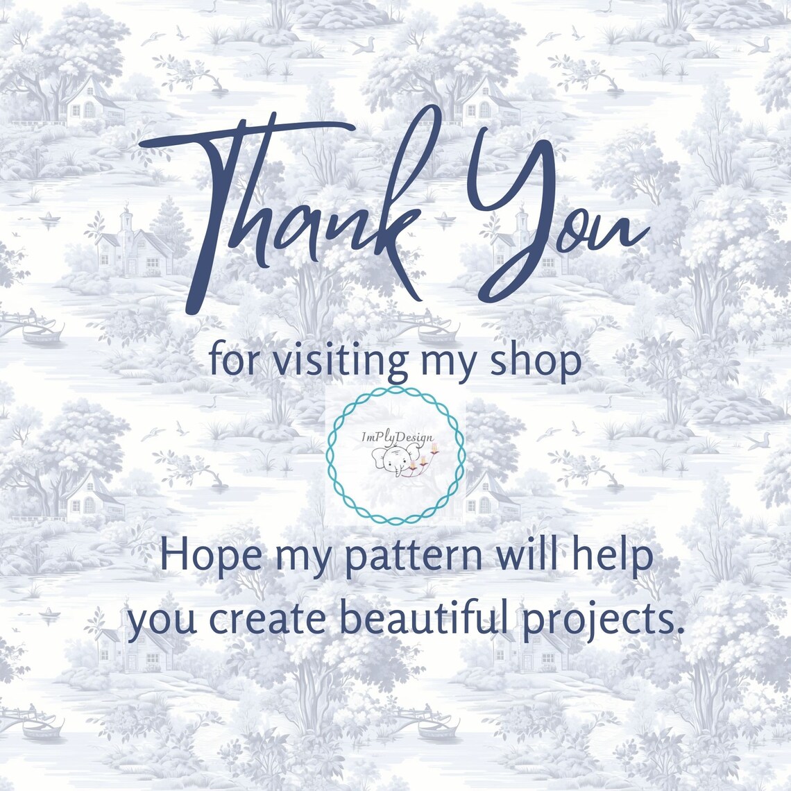 Elegant French Toile Pattern, Upholstery, Quilting Vintage Blue and ...