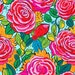 Preppy Rose Seamless Pattern-instant Download-preppy Digital Paper ...