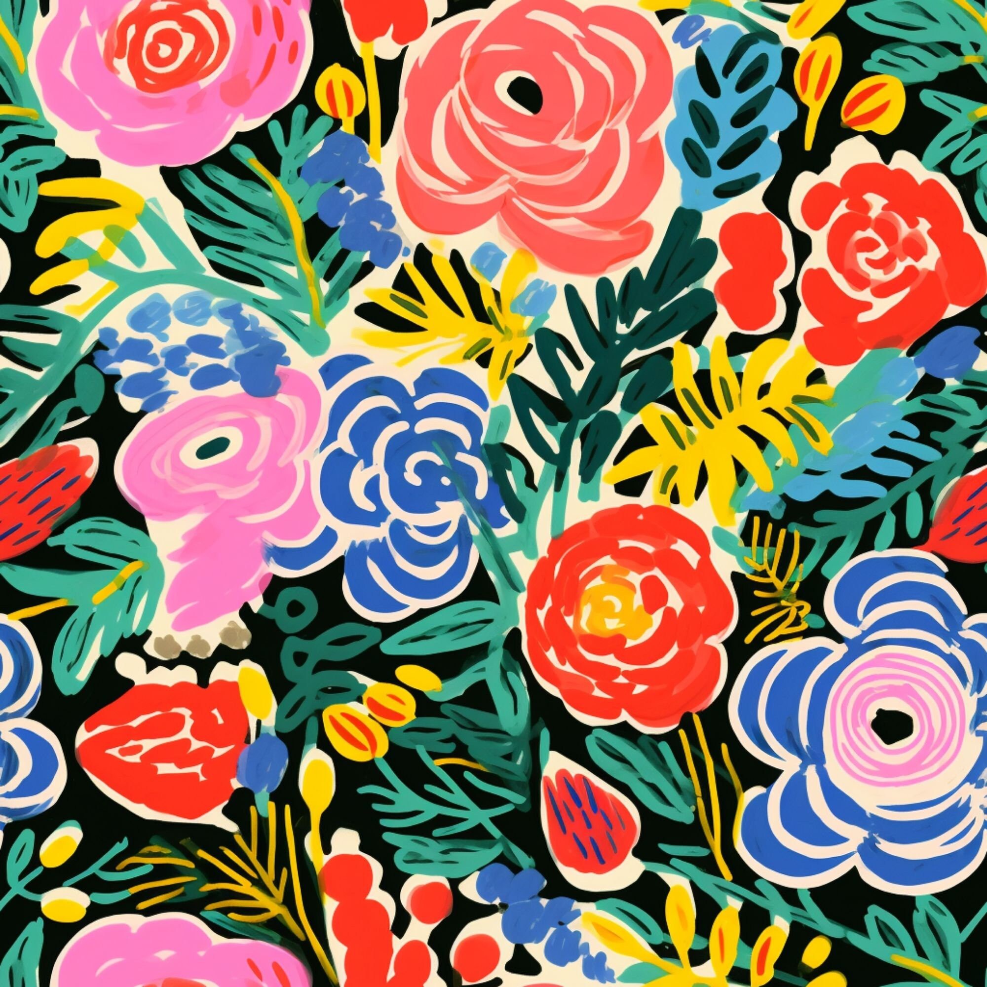 Preppy Rose Seamless Pattern-instant Download-preppy Digital Paper ...