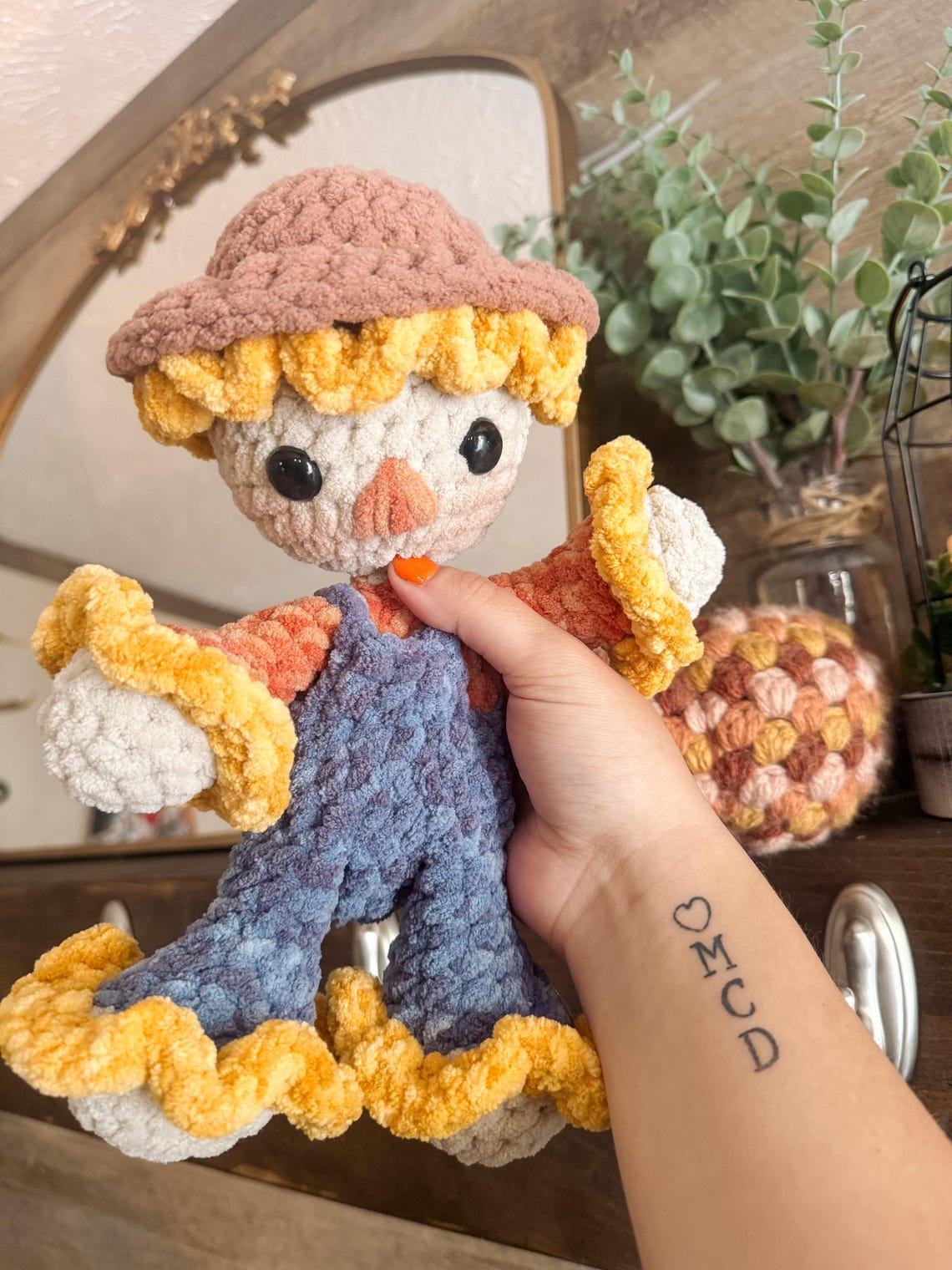 Hayden the Scarecrow Crochet Pattern - Crochet Pattern, Scarecrow Pattern, Crochet Scarecrow ...