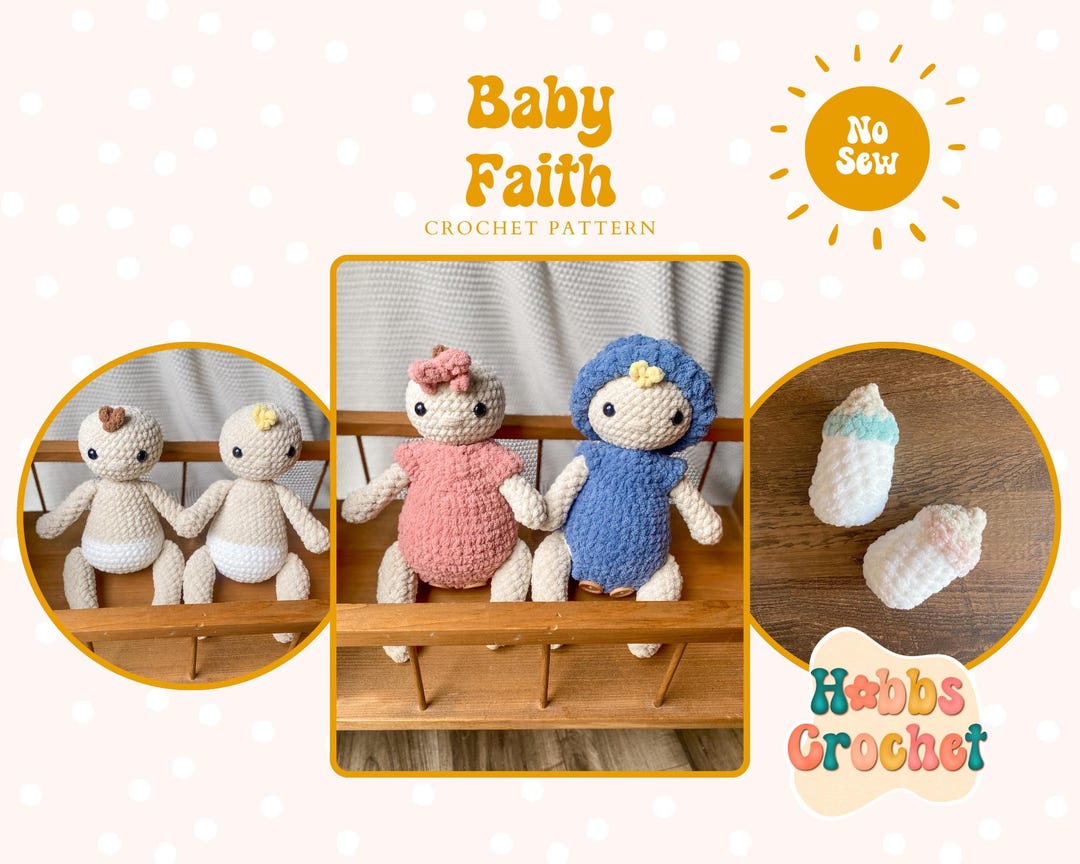 Baby Faith Crochet Pattern - Crochet Pattern, Baby Doll Pattern ...